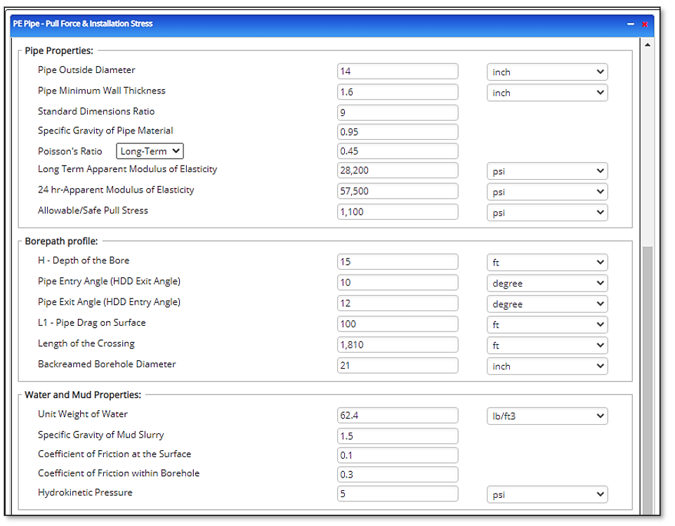 PE Pipe Pull Force and Installation Stresses – Technical Toolboxes Knowledge Center