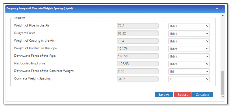 Buoyancy Analysis and Concrete Weights Spacing (Liquid) – Technical ...