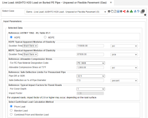 Live Load: AASHTO H20 Load on Buried PE Pipe – Unpaved or Flexible ...
