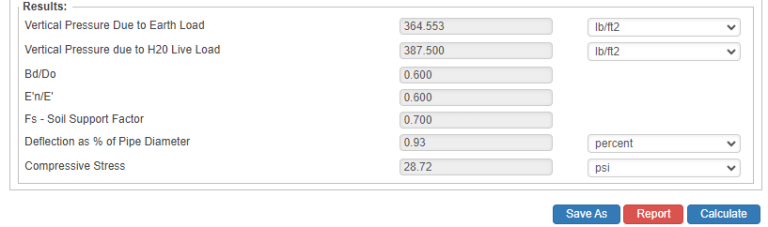 Live Load: AASHTO H20 Load on Buried PE Pipe – Unpaved or Flexible Pavement – Technical ...