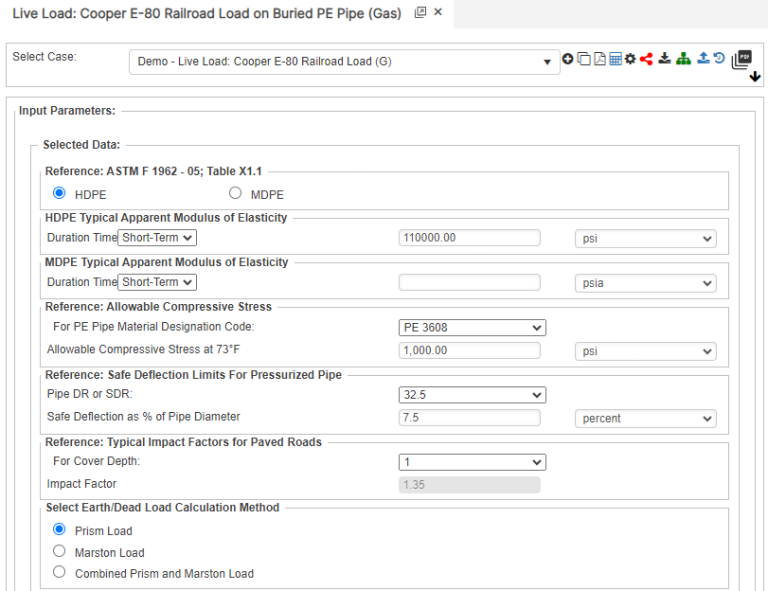 Live Load: Cooper E-80 Railroad Load on Buried PE Pipe – Technical ...