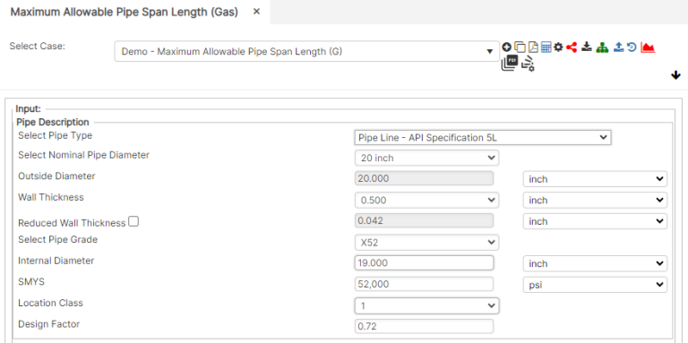 Maximum Allowable Pipe Span Length – Gas – Technical Toolboxes Knowledge Center